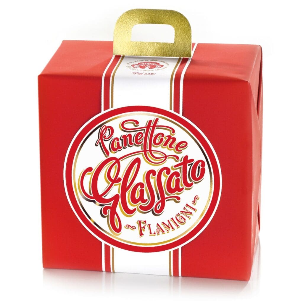 Flamigni Sugar Iced Panettone Red Gift Box | Fallon & Byrne