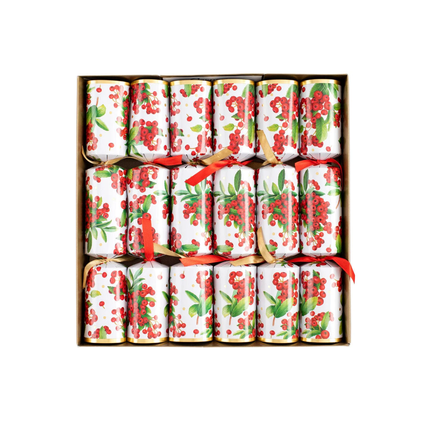 Caspari Christmas Berry Crackers | Fallon & Byrne