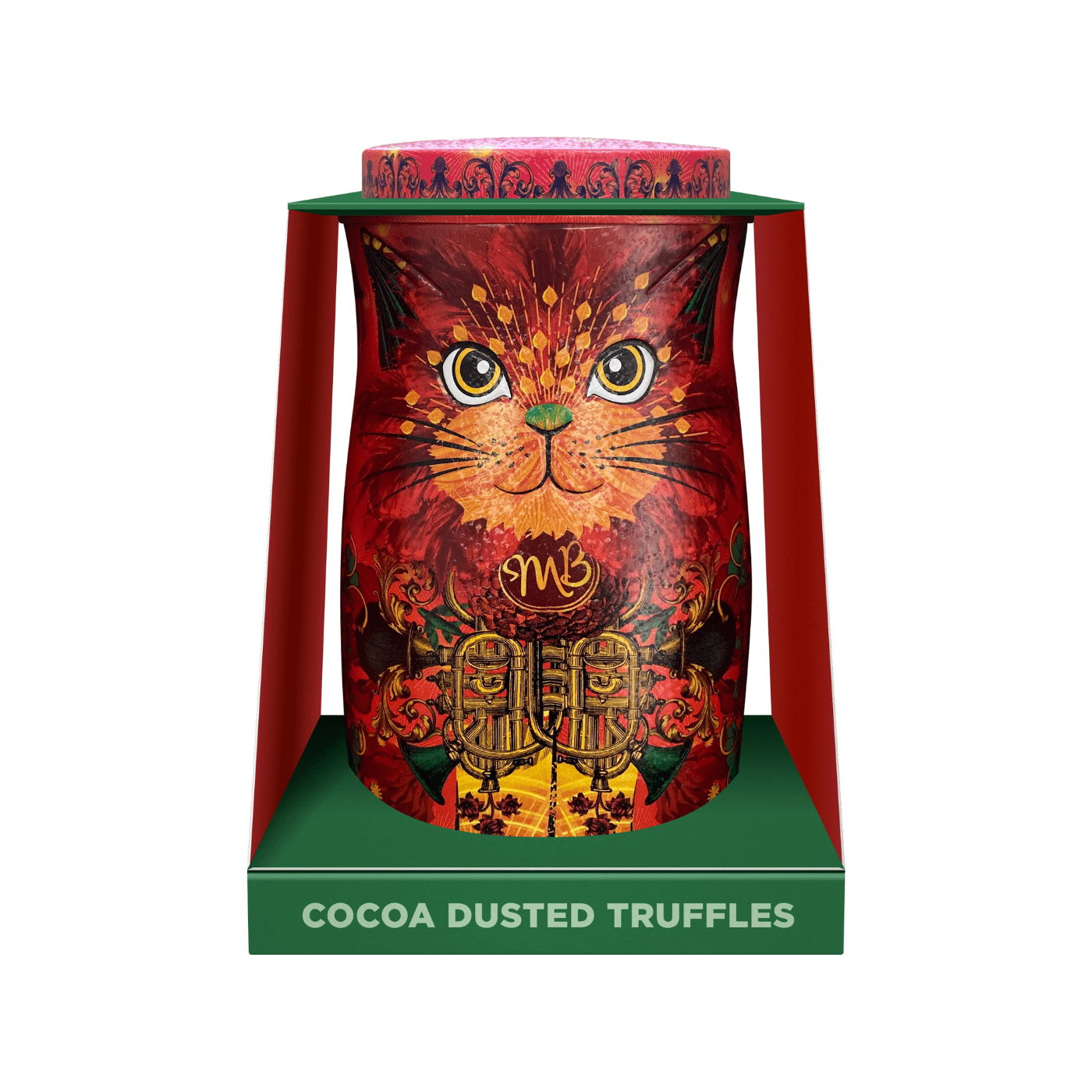 Monty Bojangles Fire Dancer Cat Tin with Cocoa Dusted Truffles | Fallon ...